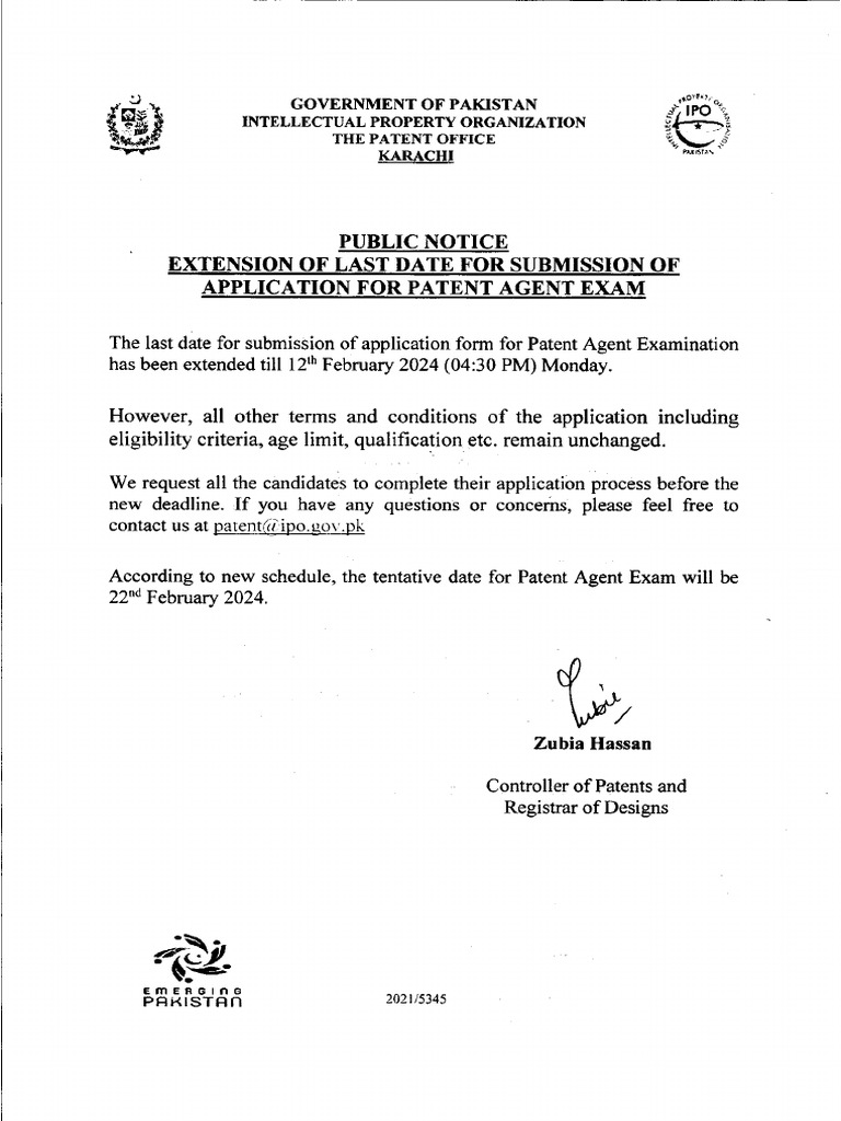 20240129-Notice of Extension | PDF