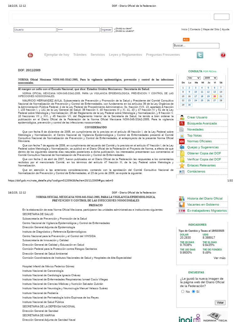 DOF | PDF | Infección adquirida en el hospital | Hospital