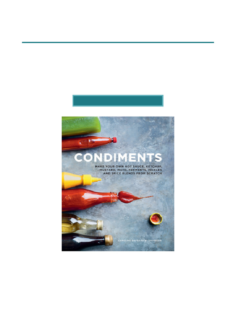 Homemade Condiments Guide | PDF