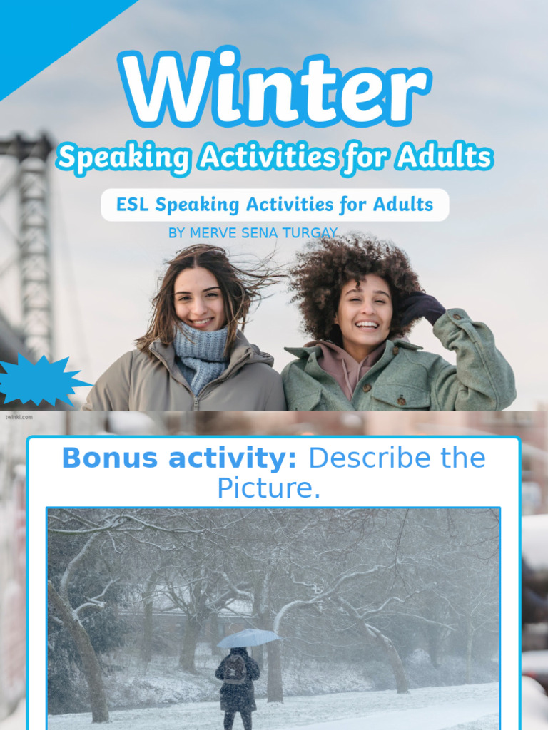 ESL Winter Activities for Adults | PDF | Foods