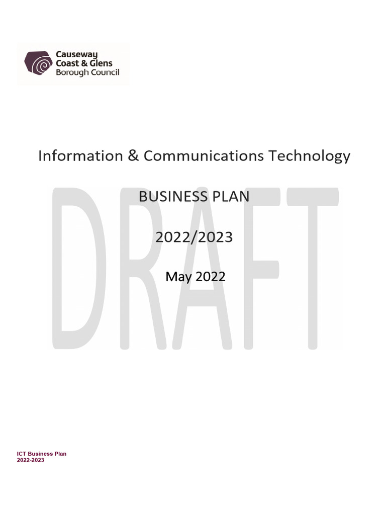 CPR Item 6.2 - Business Plan ICT 2022.23 | PDF | Educational Technology ...