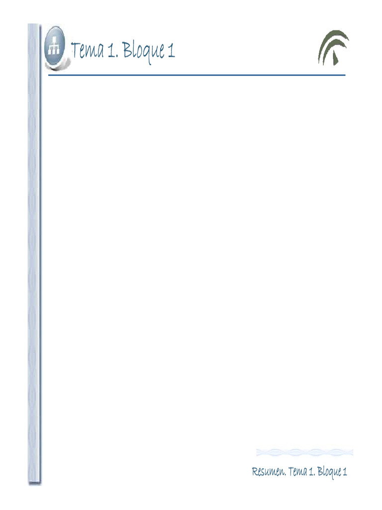 Resumen de Tema 1, Bloque 1 | PDF