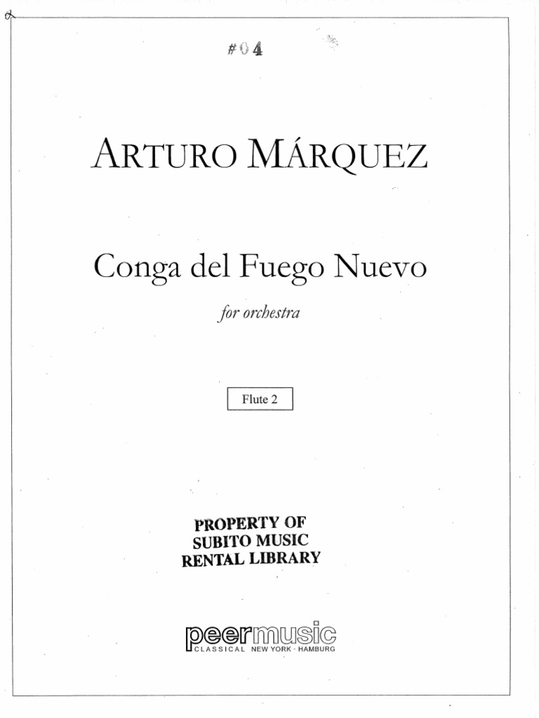 02 Marquez CONGA DEL FUEGO NUEVO - Flute 2 | PDF