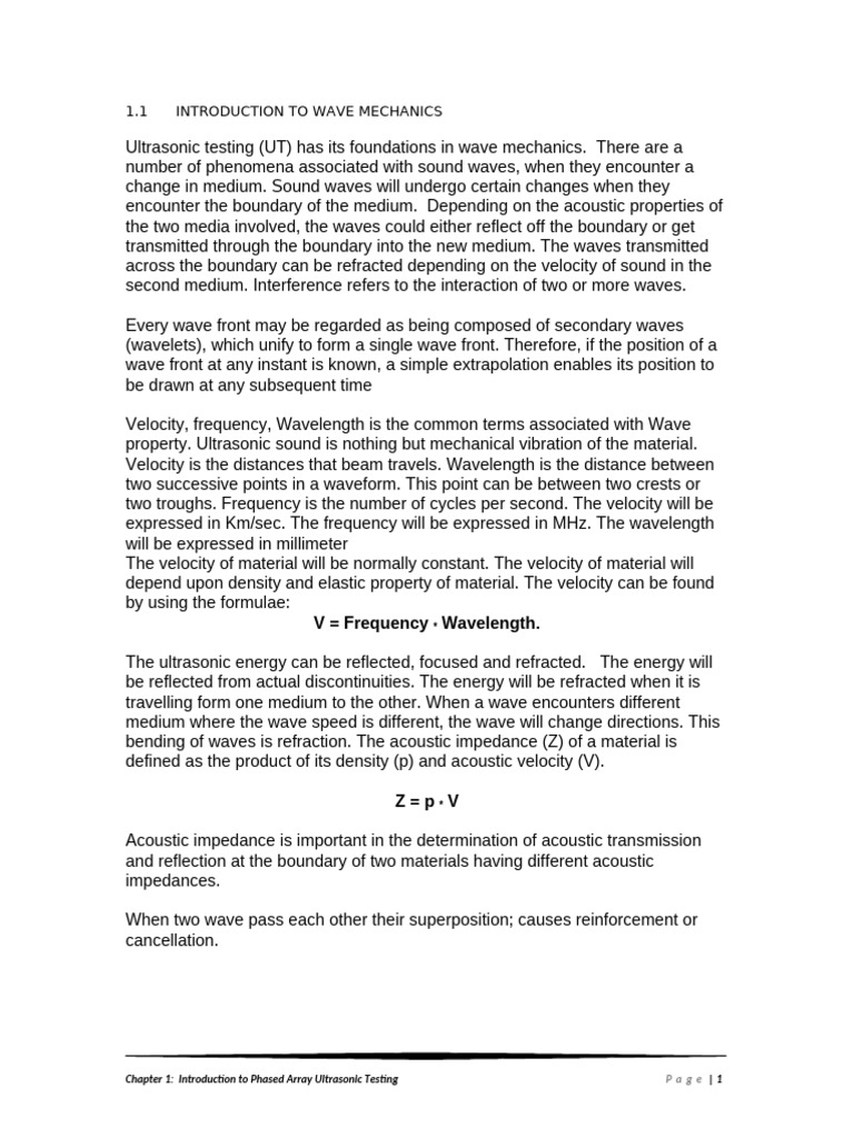 wave mechanics | PDF | Waves | Wavelength