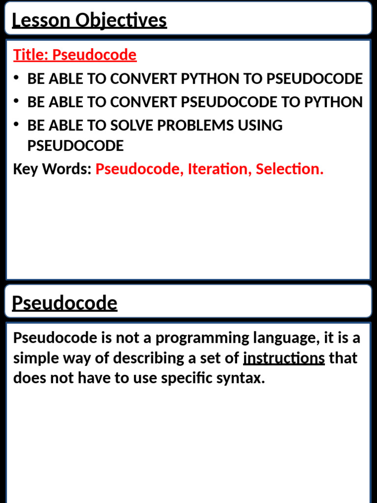 Full Pseudocode Workbook Pdf Control Flow Parameter Computer Programming