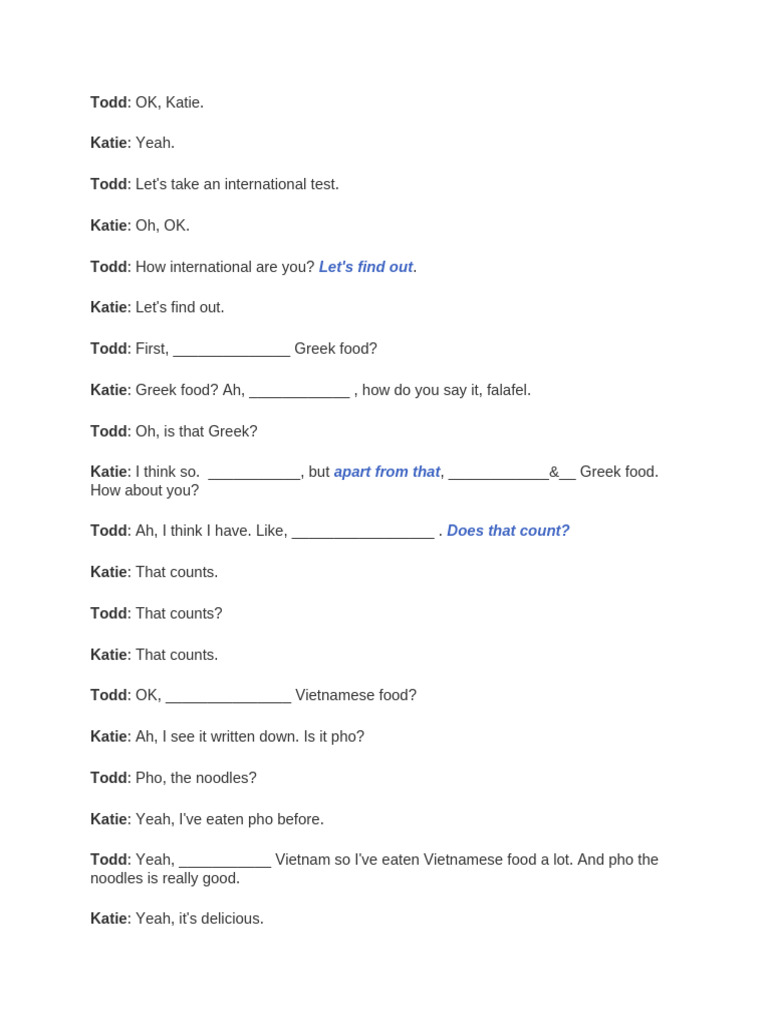 Listening Activity | PDF
