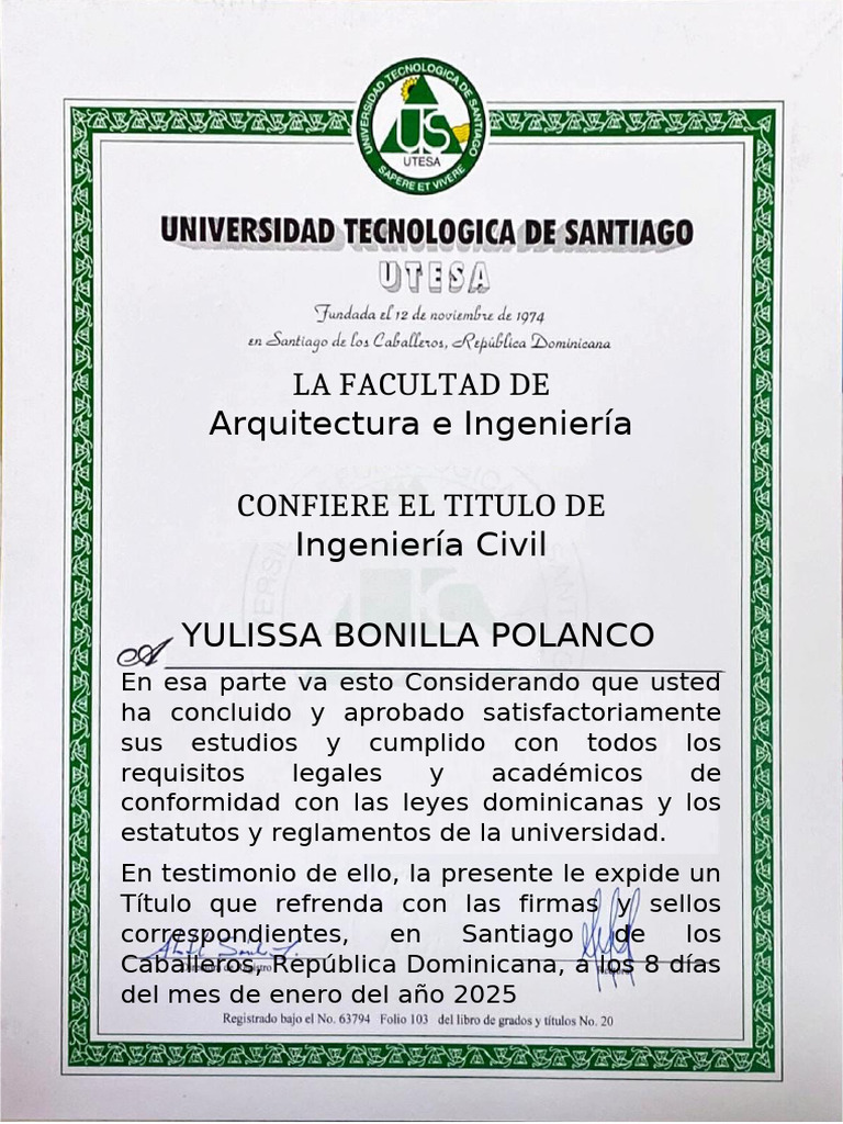 Titulo de Julissa Bonilla Polanco | PDF