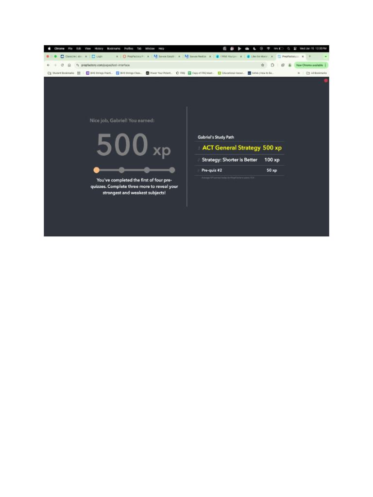 Prepfactory PQ1 | PDF