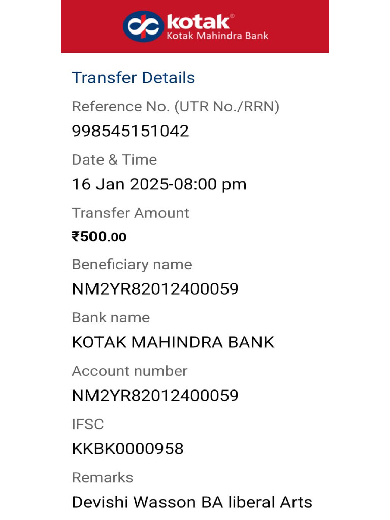Bank Acknowledgement | PDF