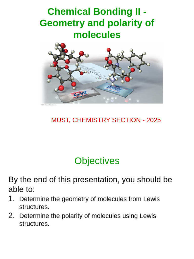 Molecule Geometry and Polarity Guide | PDF | Chemical Bond | Molecules