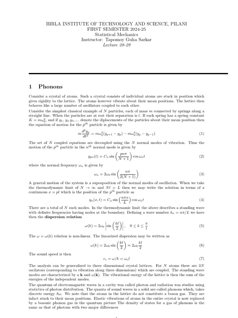 Phonons | PDF | Phonon | Photon