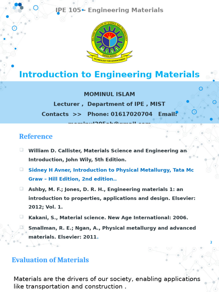 L1_ Materials | PDF | Iron | Metals