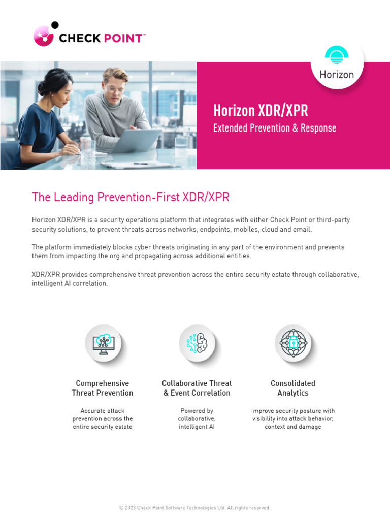 Horizon Xdr Xpr Solution Brief | PDF | Cyberwarfare | Security