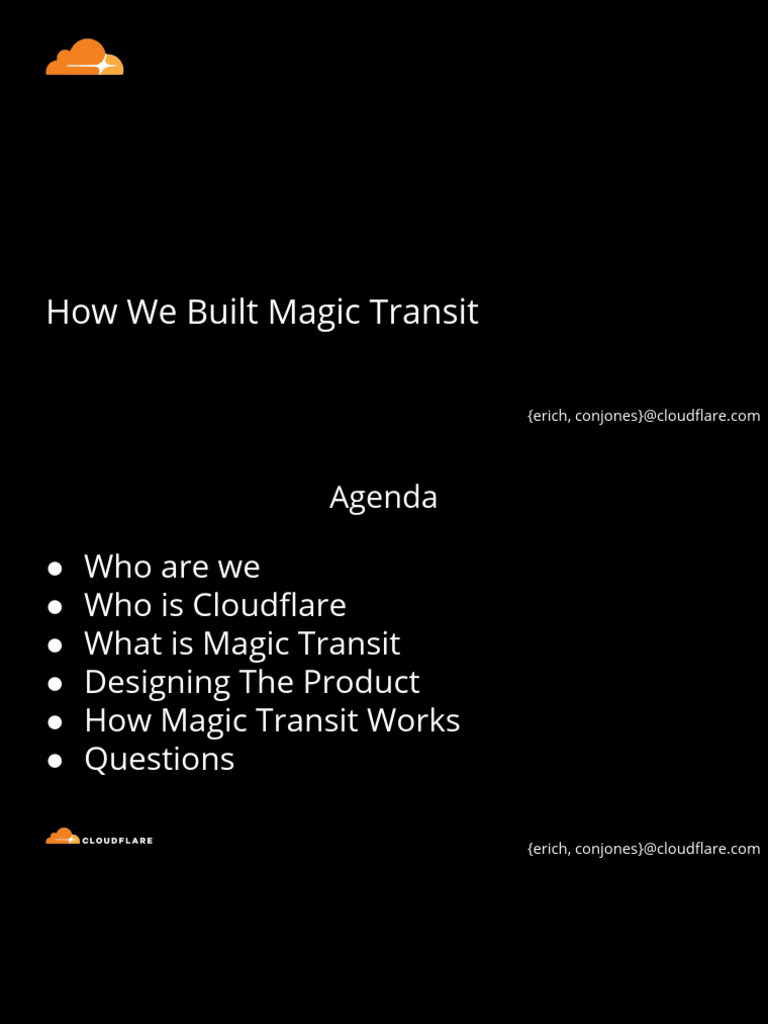 How We Built Magic Transit - Final | PDF | Router (Computing) | Denial Of Service Attack