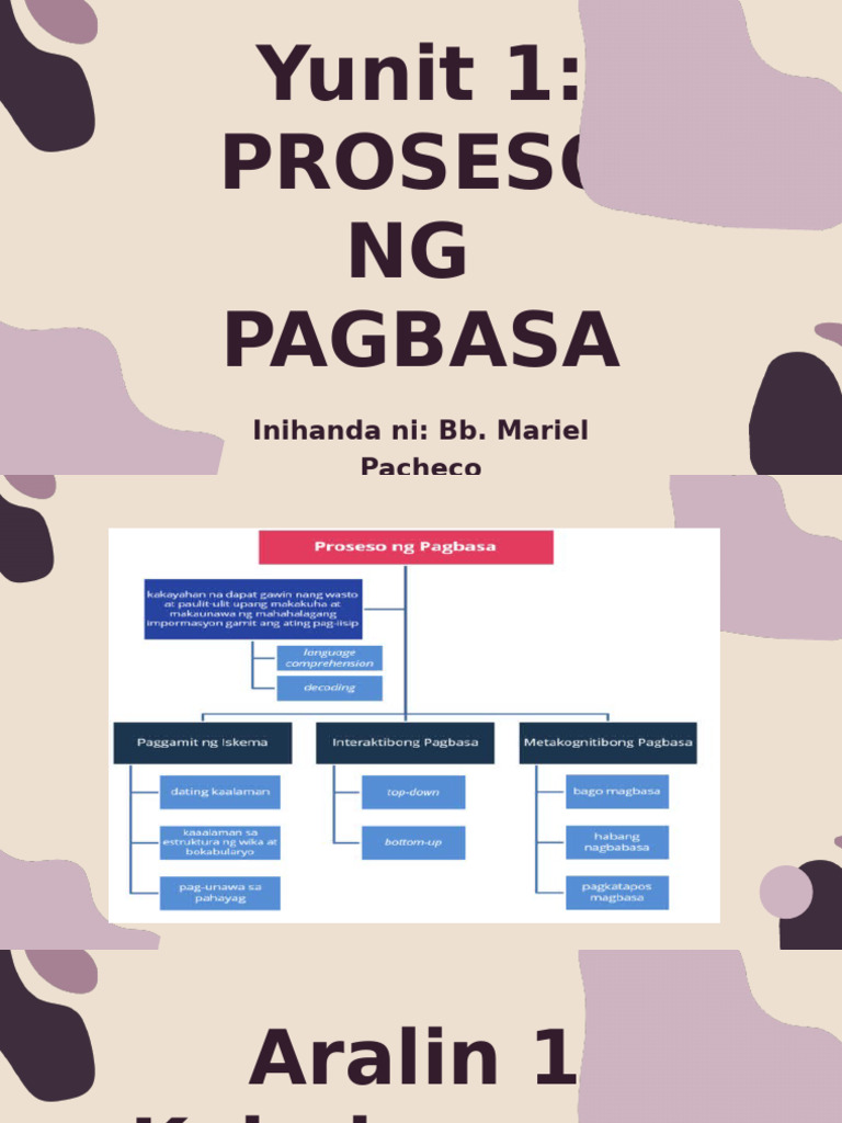 Proseso NG Pagbasa | PDF