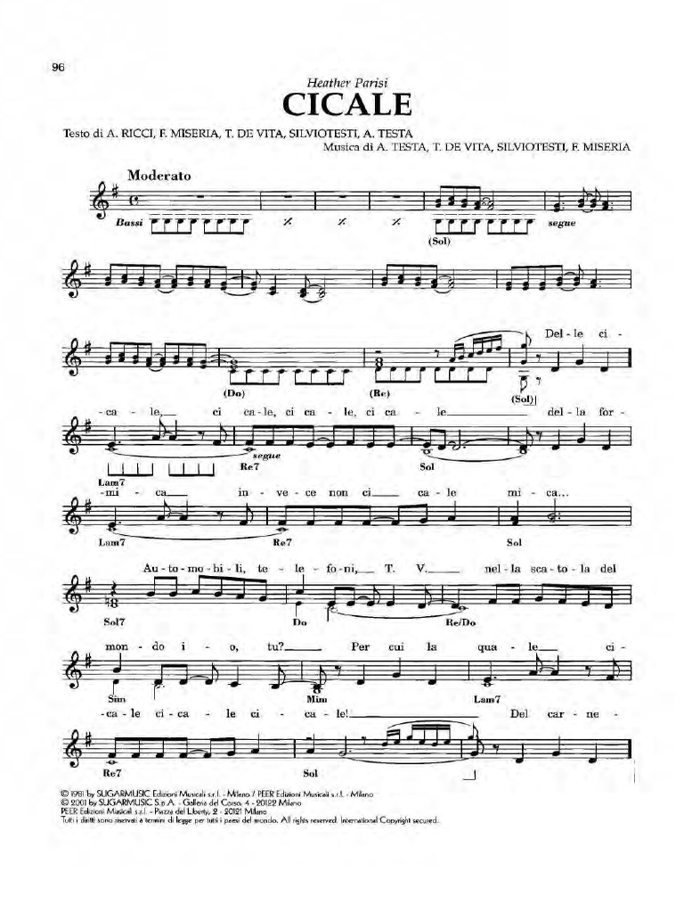 Heather Parisi - Cicale | PDF