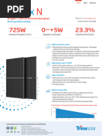 Trina 620w Datasheet | PDF | Solar Panel | Photovoltaics