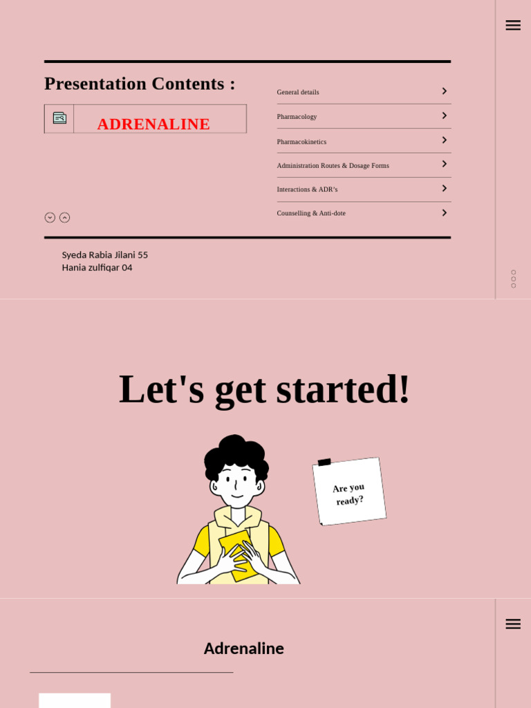 Adrenaline: Uses, Dosage, and Interactions | PDF | Dose (Biochemistry ...