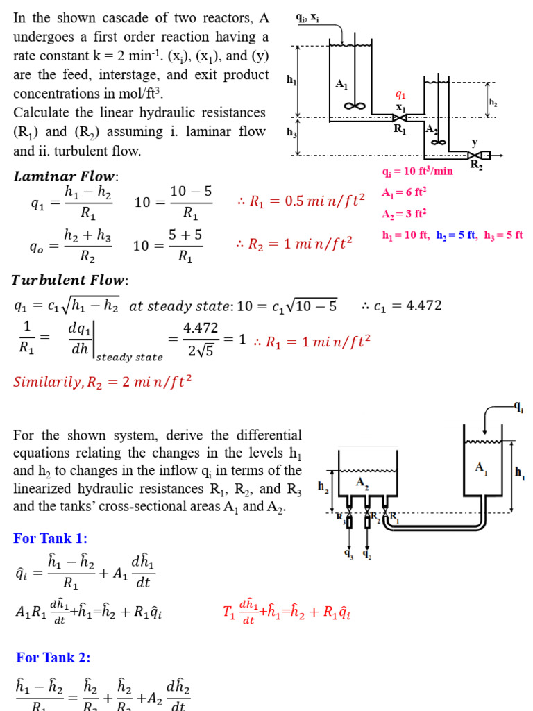 (MOD) Lec 02 Examples of Lumped Systems | PDF | Chemical Reactor | Reaction Rate