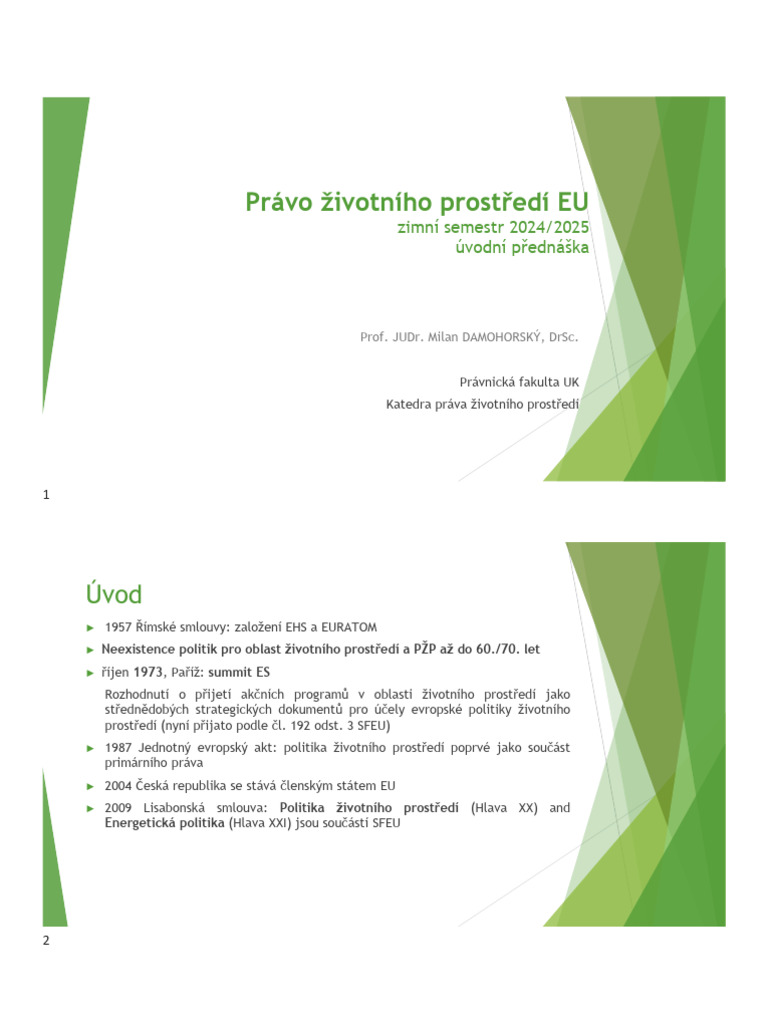 PŽP EU - Prezentace | PDF