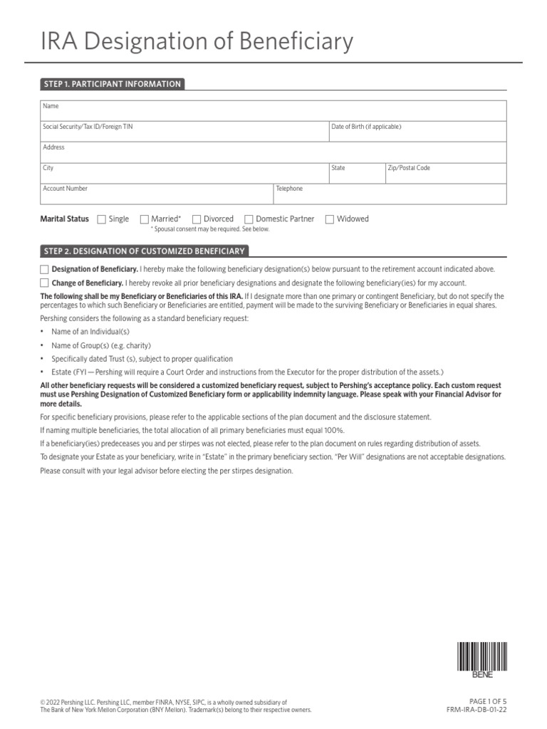 IRA Beneficiary Designation Guide | PDF | Private Law