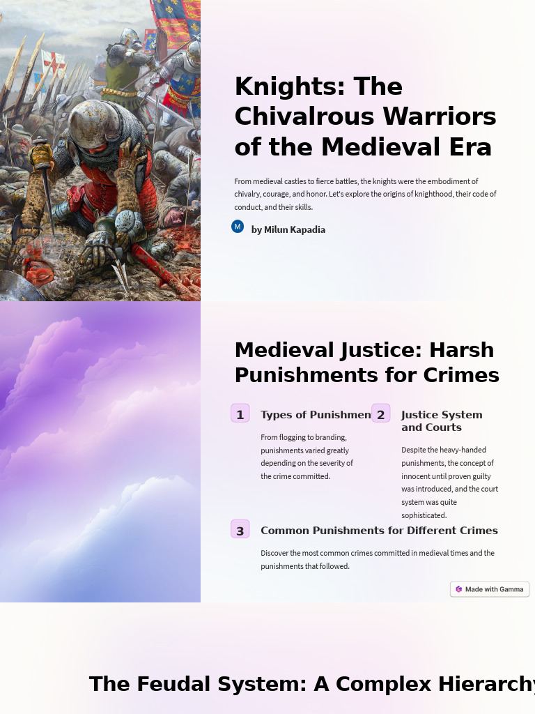 Knights the Chivalrous Warriors of the Medieval Era | PDF | Chivalry ...