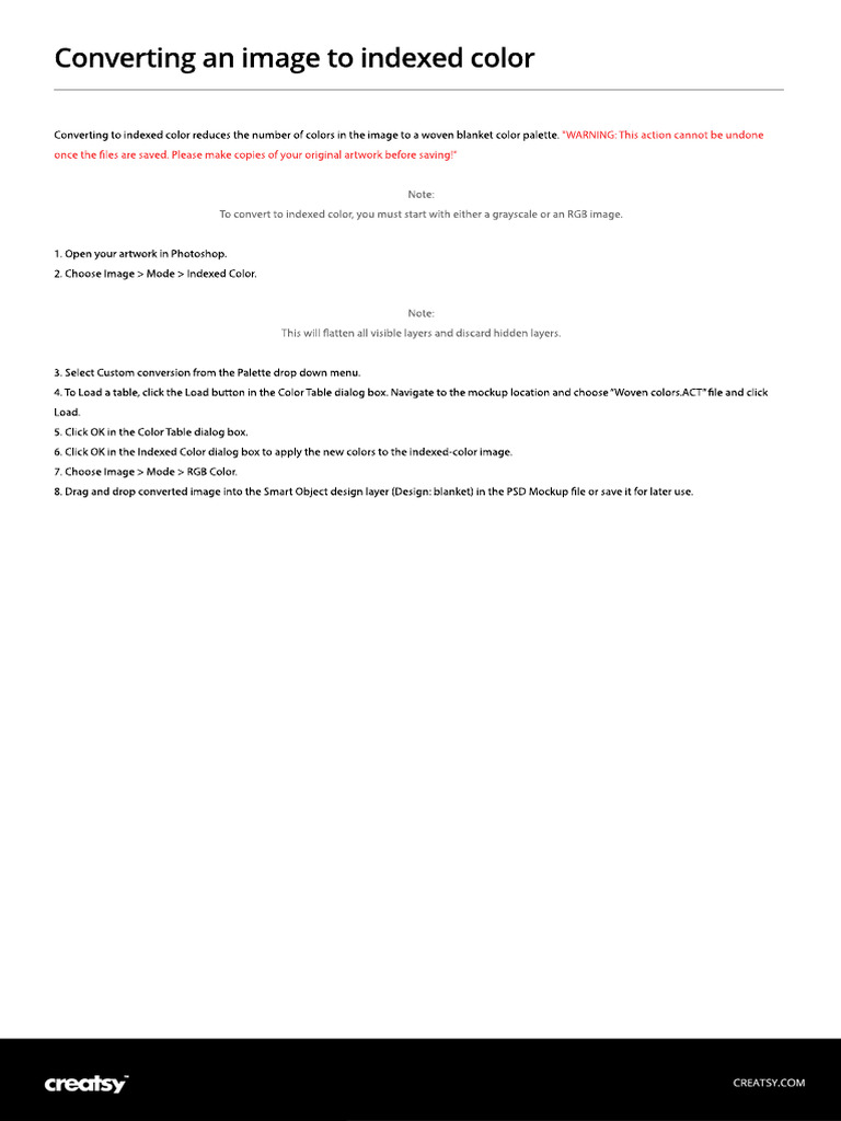 User Manual - Woven Colors | PDF