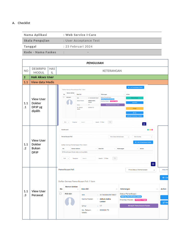 Form UAT Bridging Icare Lebong | PDF