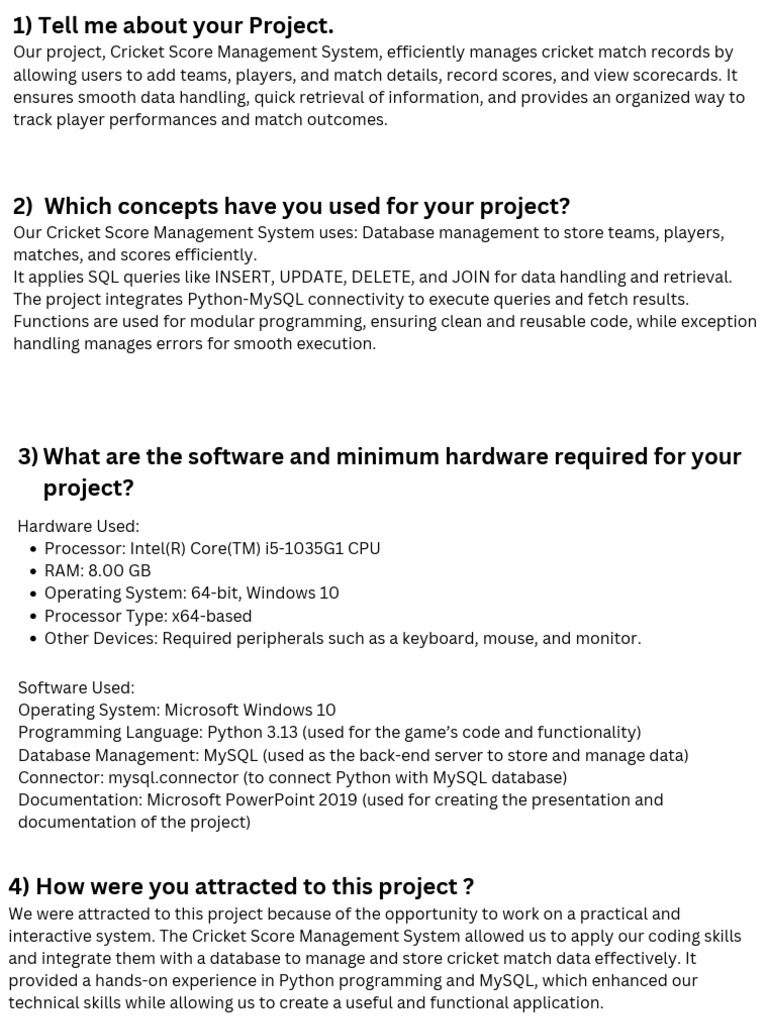 CS Practical Viva Voice _20250118_231109_0000 | PDF | Databases | My Sql