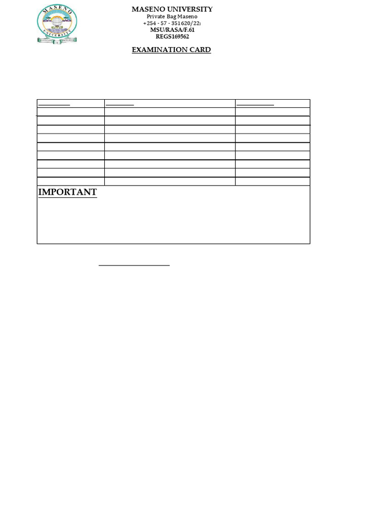 ExamCard EAR00921019 | PDF