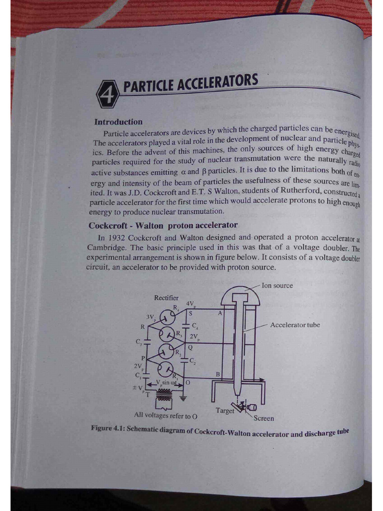 m4 Particle Accelerators 6th Sem Nuclear Physics Manjusha Textbook | PDF