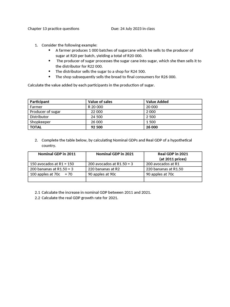 Chapter 13 Practice Questions | PDF