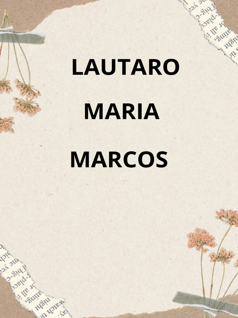 Lautaro Maria Marcos | PDF