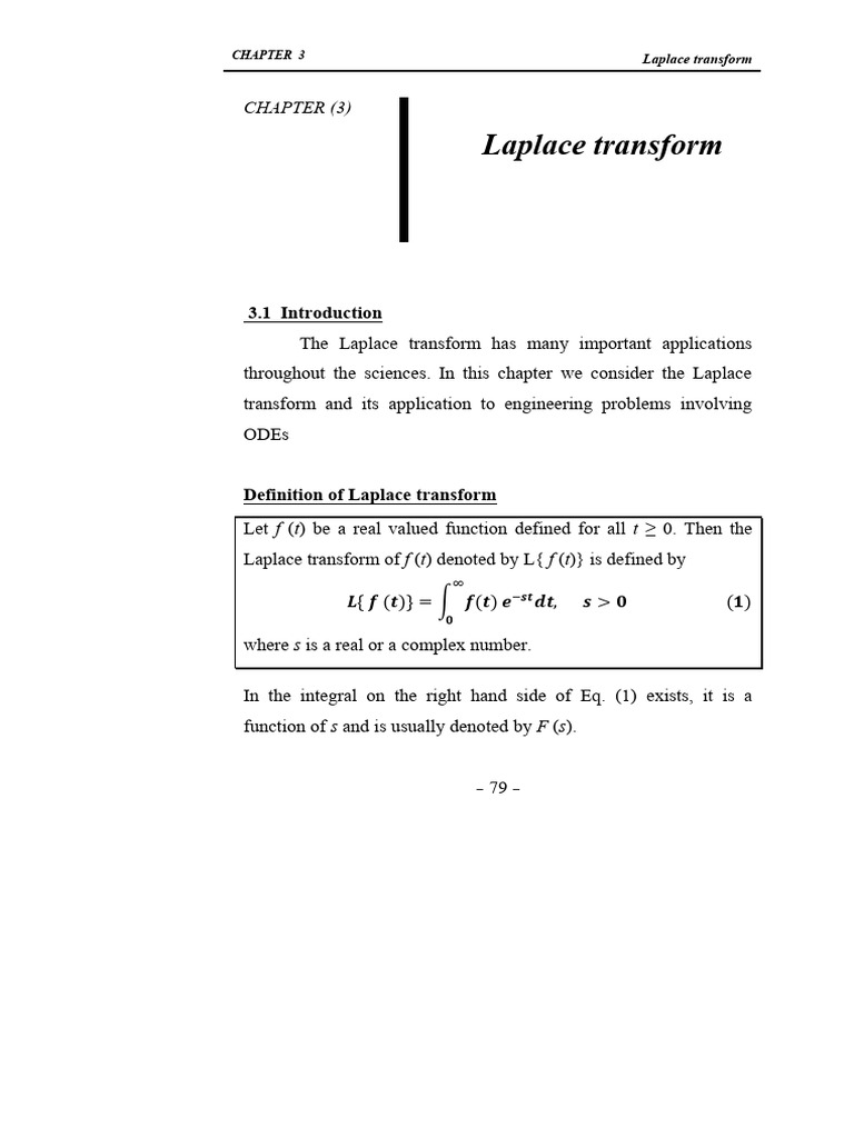 CH 3 laplace transform (2) | PDF