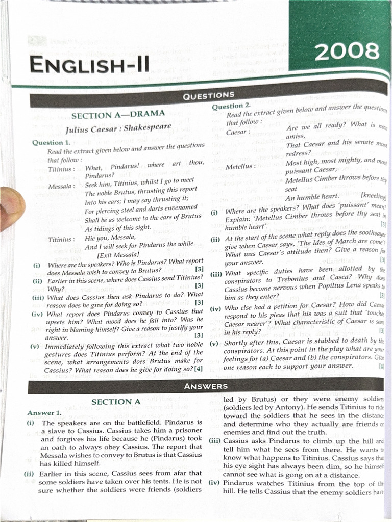 English Papers ICSE | PDF