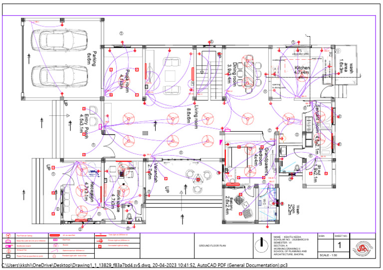 Ground Floor Electrical Layout Plan | PDF | Home
