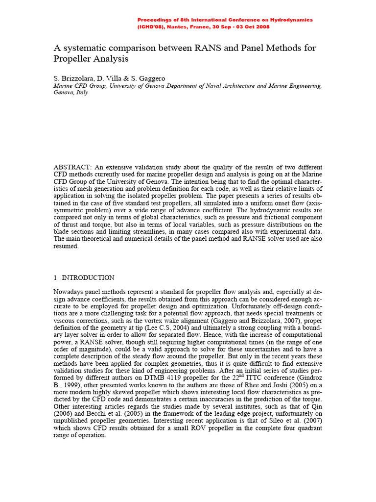 Propeller CFD Methods Compared | PDF | Computational Fluid Dynamics | Fluid Dynamics