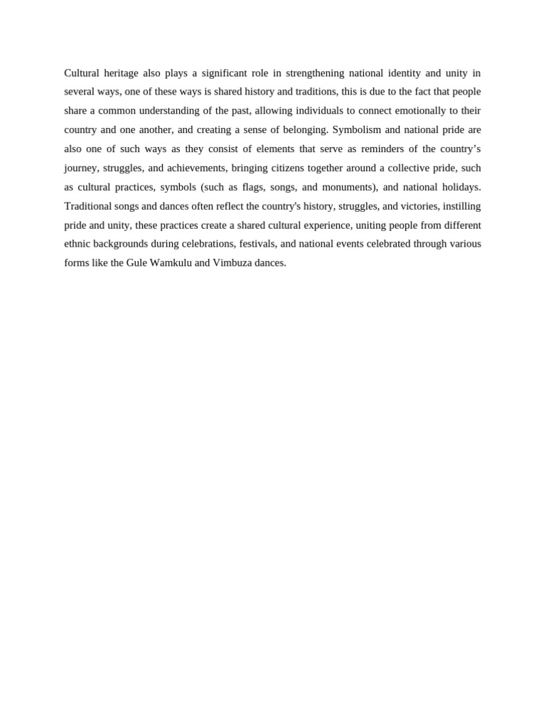 Strengthening National Identity and Unity | PDF