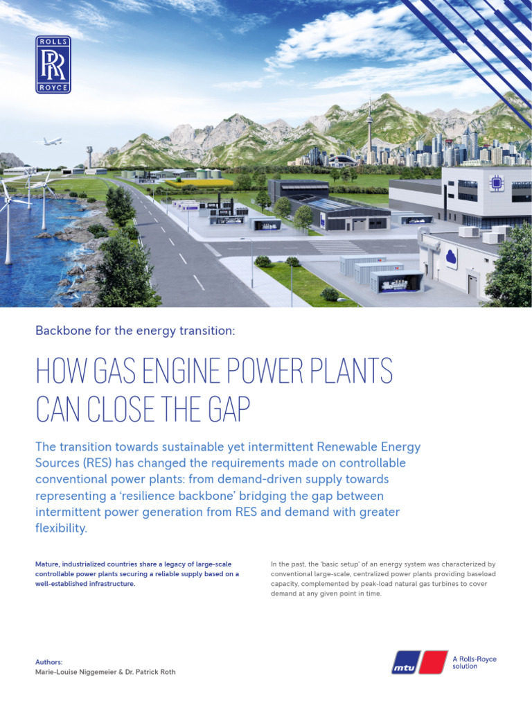 Gas Power Plants: Bridging Energy Gaps | PDF | Power Station ...