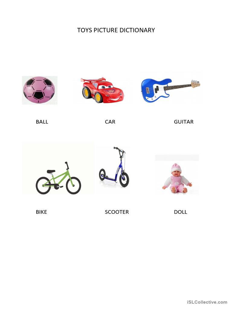 Explorers 1 Unit 2 Toys Picture Dictionary | PDF