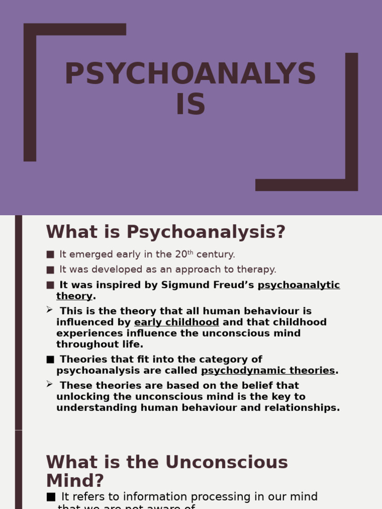 Hsp3u Psychoanalysis | PDF