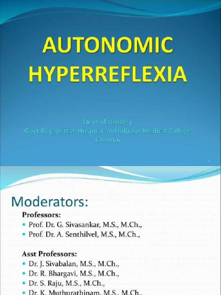 Autonomic Hyperreflexia | PDF