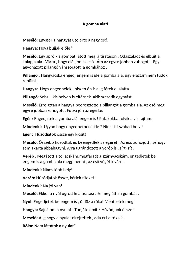 A Gomba Alatt | PDF
