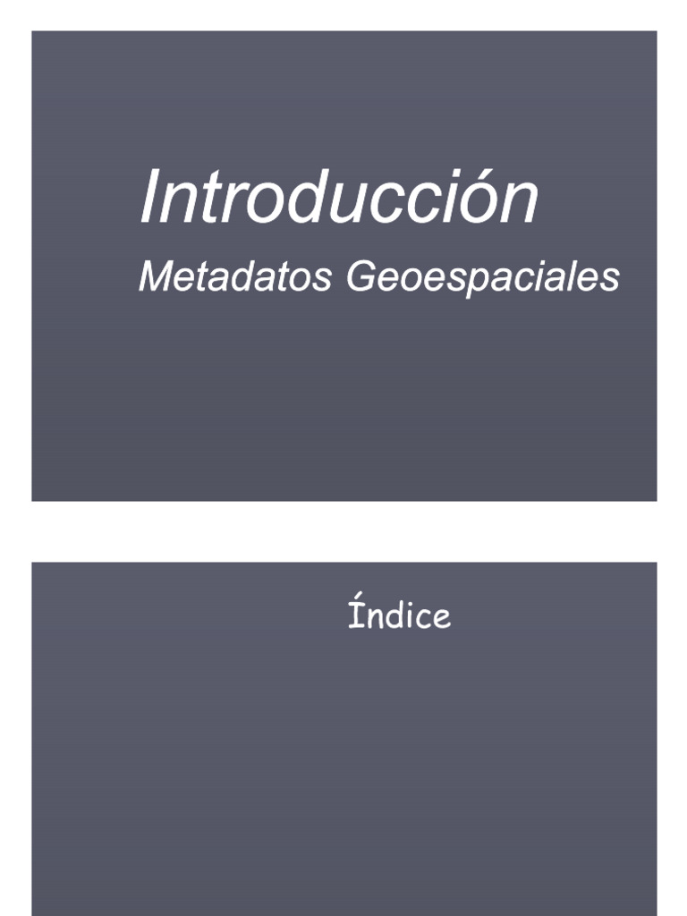 Metadatos Geoespaciales | PDF | Sistema de información geográfica | Mapa