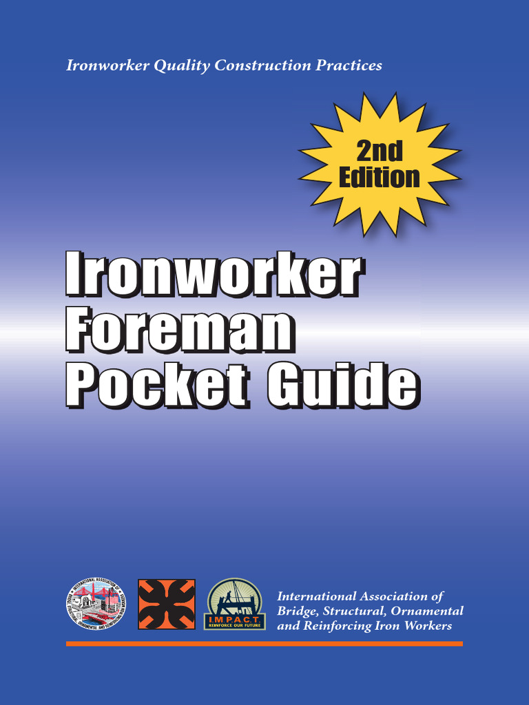 Ironworker Foreman Pocket Guide | PDF | Prestressed Concrete | Mentorship