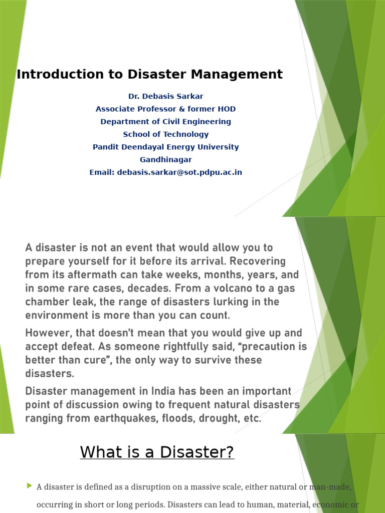 Understanding Disaster Management Basics | PDF | Climate Change | Ozone ...