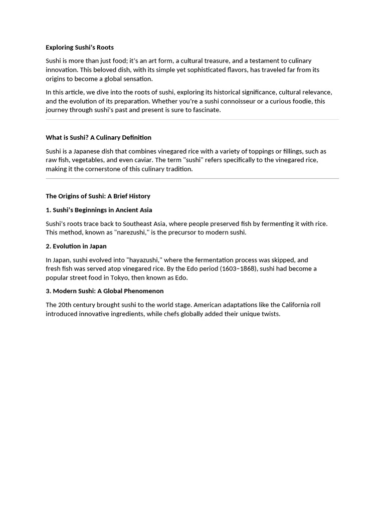Sushi Pdf