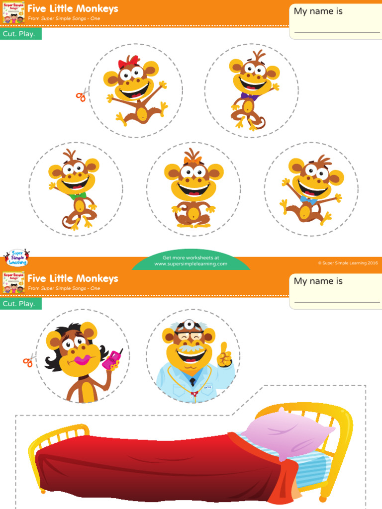 five-little-monkeys-craft-dramatic-play-set-color | PDF