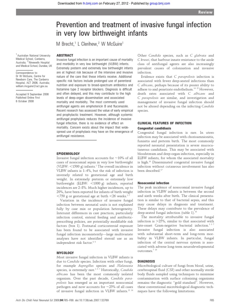 Prevention | PDF | Candida (Fungus) | Candidiasis