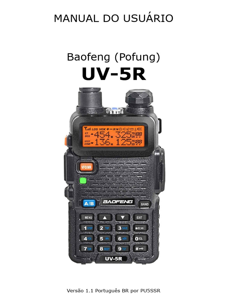 Manual Baofeng | PDF | Frequência muito alta | Rádio